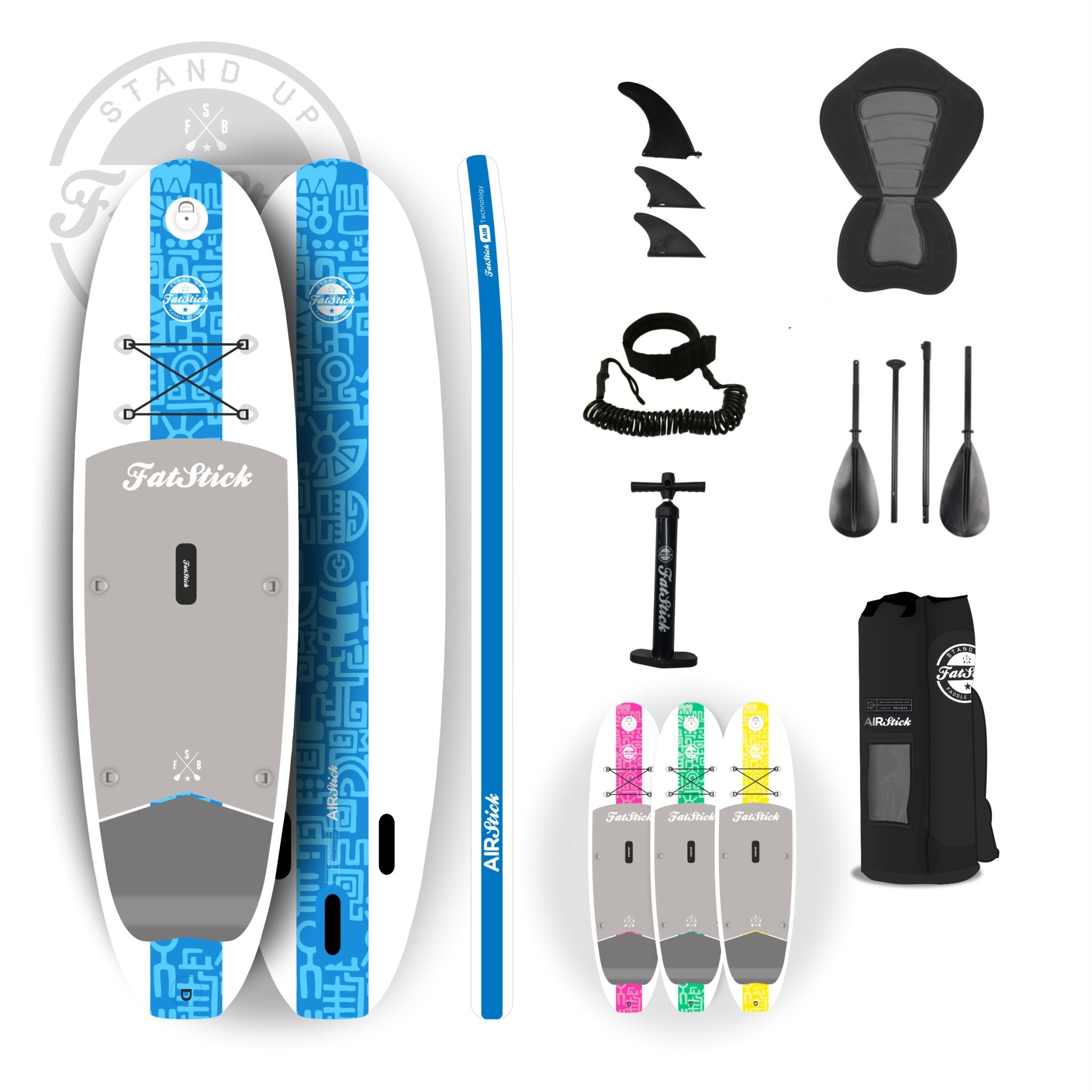 Air Stick 10’6 Inflatable Paddle Board iSUP Package